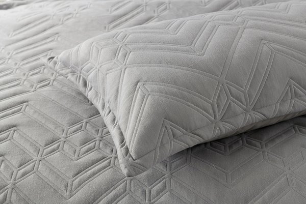 Bronx Grey Quilt Cover Set - The Linen Habit